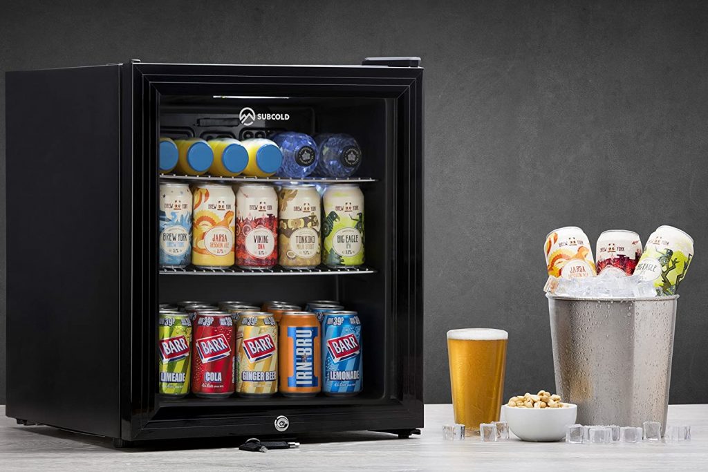 Subcold Super50 LED – Mini Fridge Black | 50L Beer, Wine & Drinks ...